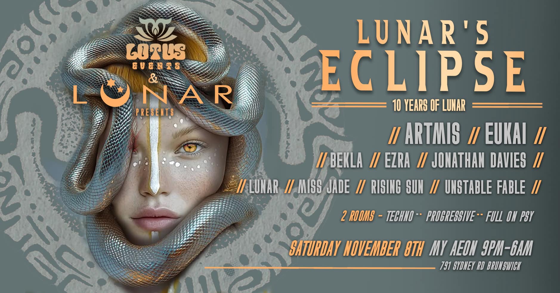 Lunar Eclipse - 10 Years of Lunar Tickets | Triniq