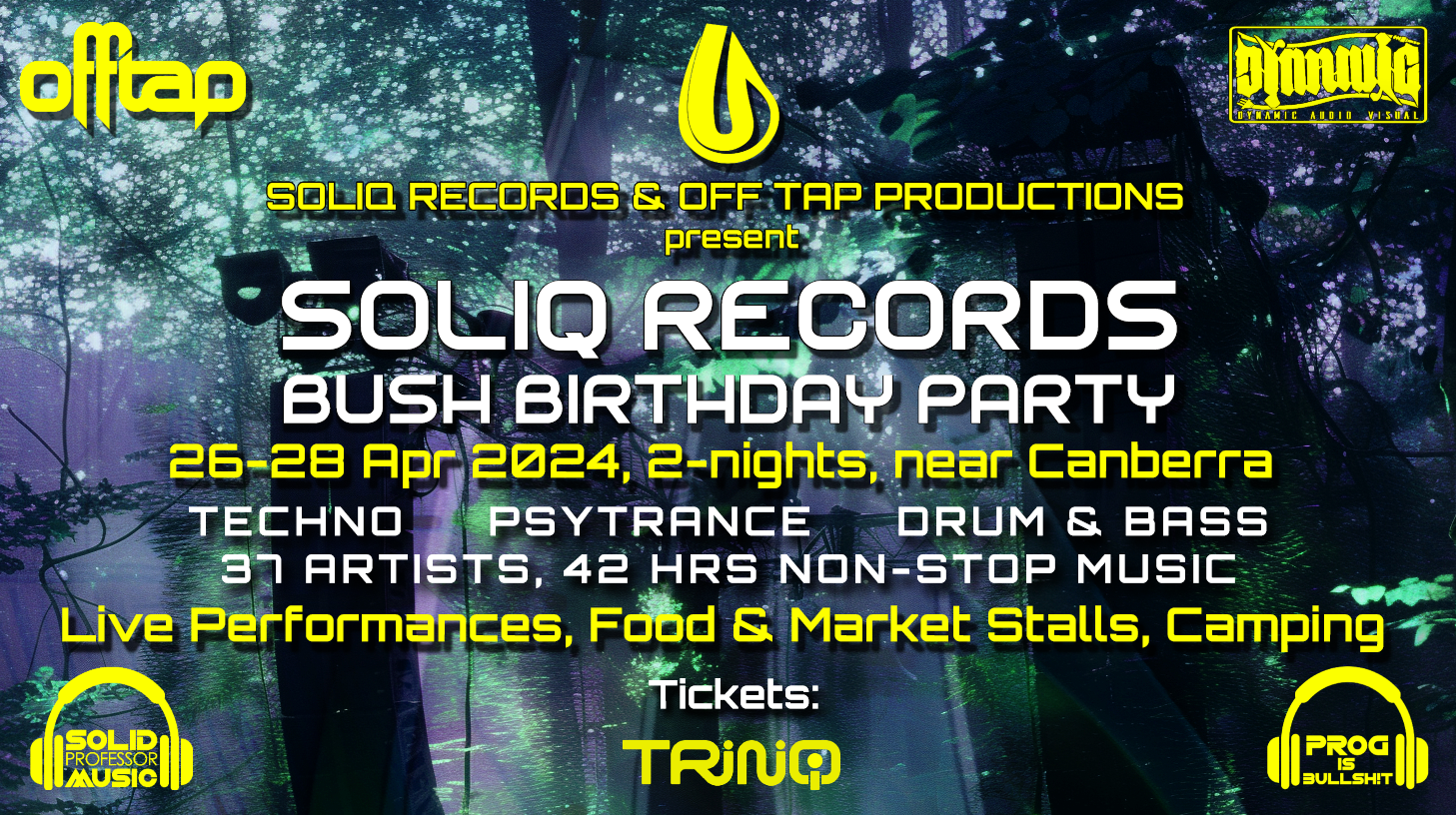Soliq Records Bush Birthday Party Tickets | Triniq